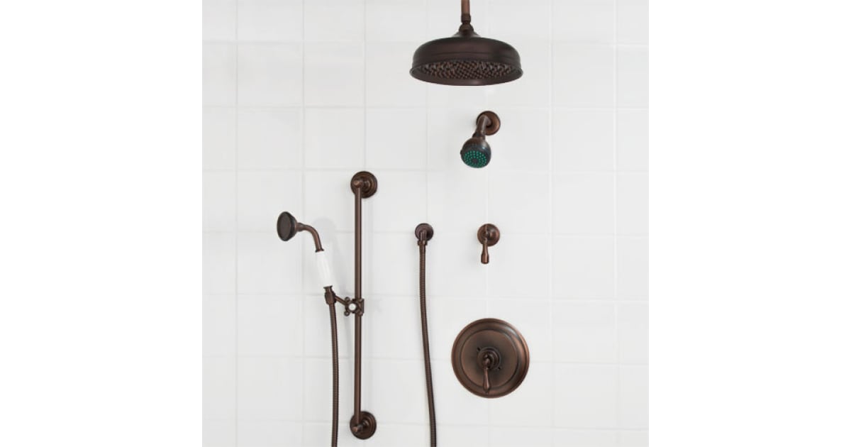 Signature Hardware 403318 Pressure Balanced Shower System with 12" Rain ...