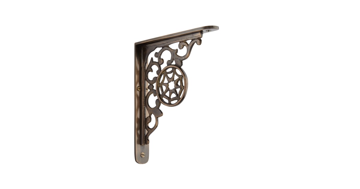 Signature Hardware 406187 Webb Solid Brass Shelf Bracket - | Build.com