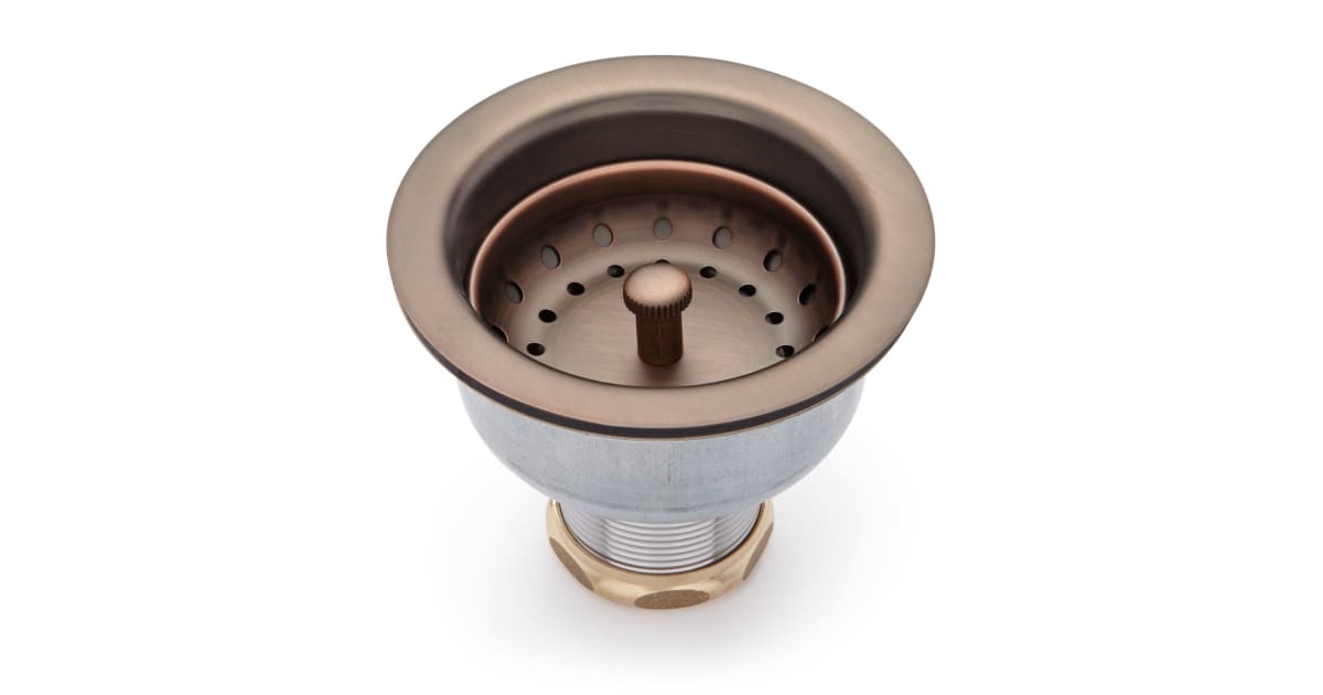 Signature Hardware 414083 Deep Strainer Basket with Lift Stopper ...