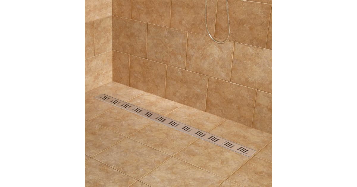 Signature Hardware 415508 Licata 48" Linear Shower Drain - Less Flange ...
