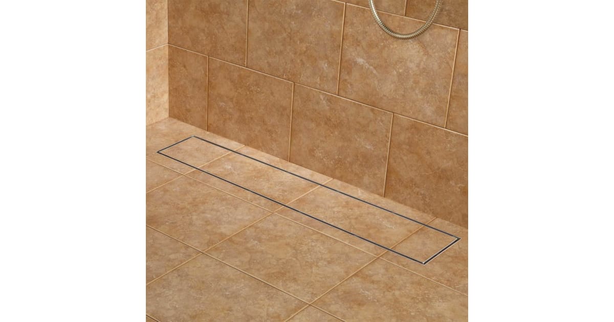 Signature Hardware 415563 Cohen Wide 40" Linear Shower Drain - Less ...