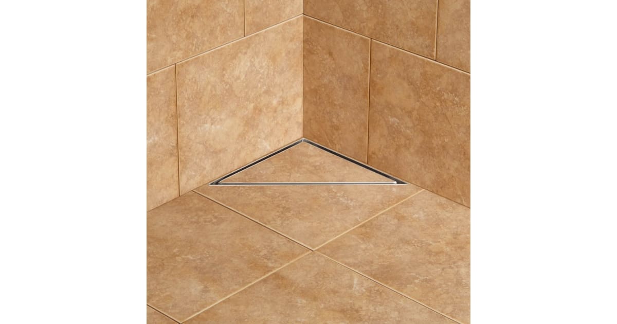 Signature Hardware 415590 Cohen 8" Tile-In Corner Shower Drain ...