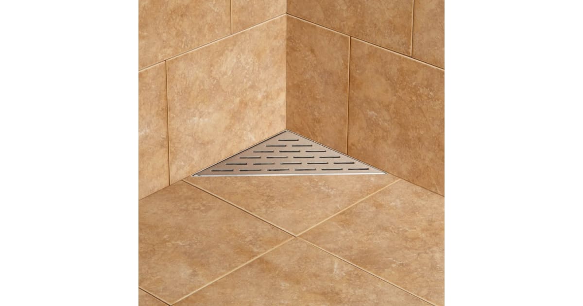 Signature Hardware 415704 Siewart 11" Triangular Shower | Build.com