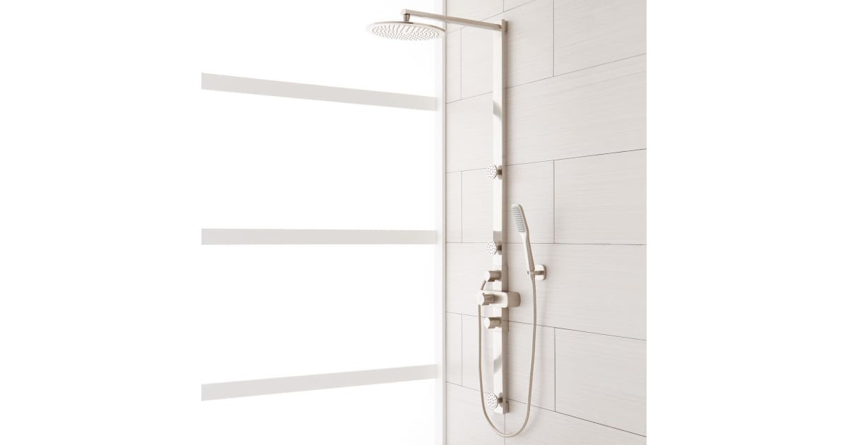 Signature Hardware 416173 Correia Thermostatic Shower Panel with Rain ...