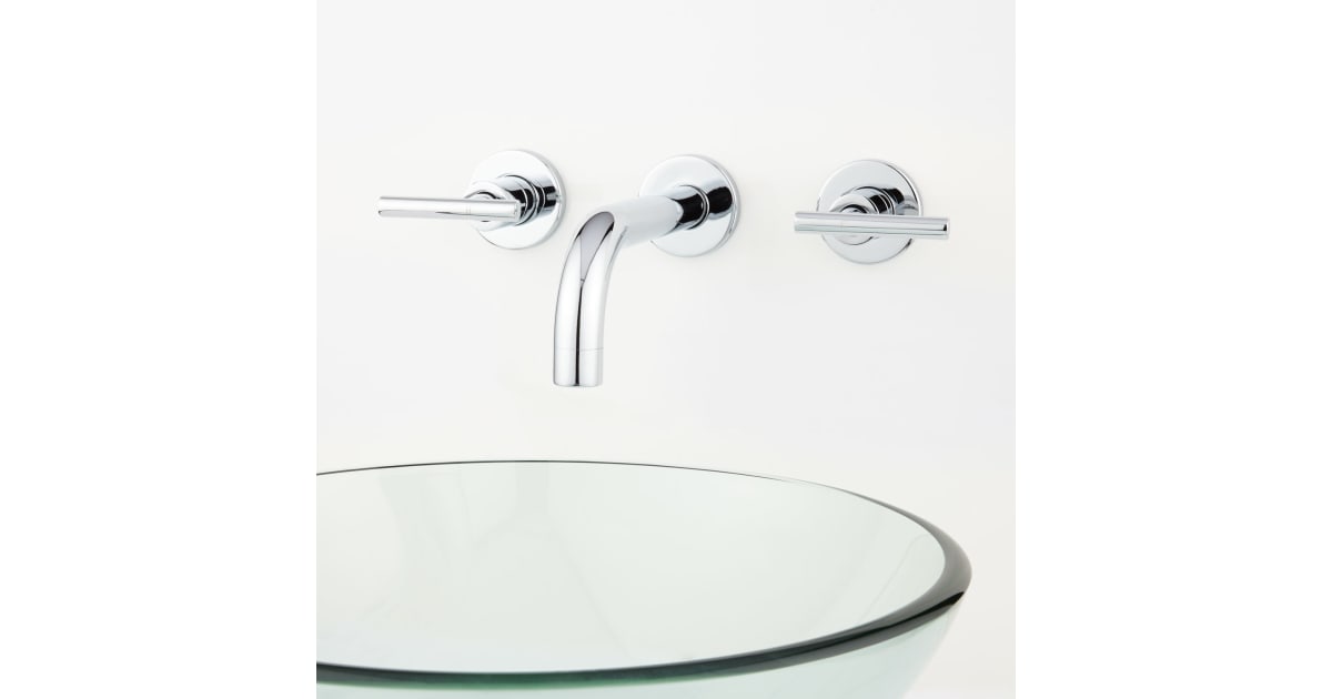 Signature Hardware 417050 Mathis 1.2 GPM Wall Mounted Widespread ...