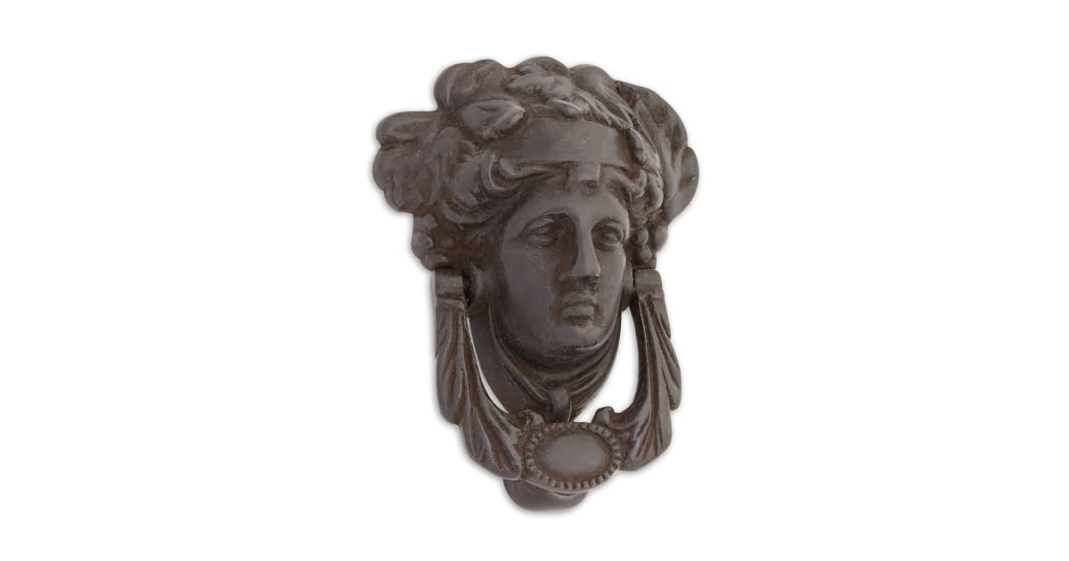Signature Hardware 426255 6-5/8" x 5" Bronze Athena Door Knocker ...