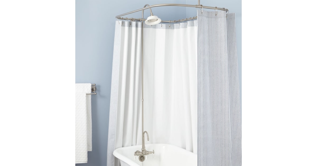 Signature Hardware 427619 Gooseneck Shower Conversion Kit with ...