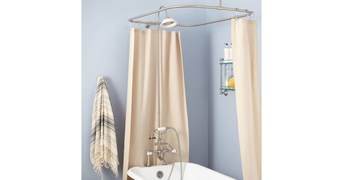 Signature Hardware 428719 6" Rim Mount Hand Shower Conversion Kit with ...