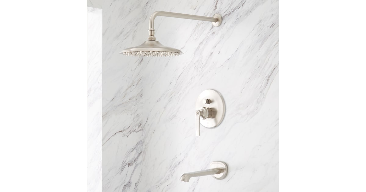 Signature Hardware 433275 Cooper Tub Shower Trim Package with Single ...
