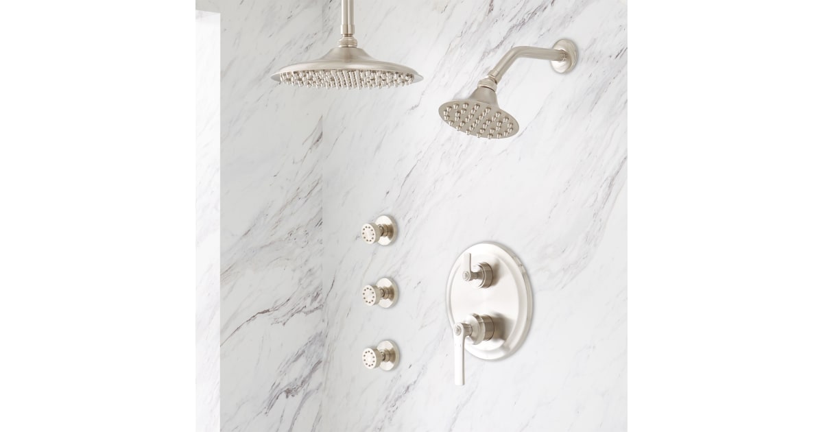 Signature Hardware 433314 Cooper Pressure Balanced Shower System with 8 ...