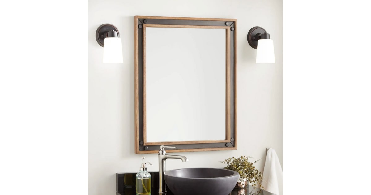Signature Hardware 433757 30" x 24" Framed Bathroom Mirror | Ferguson Home