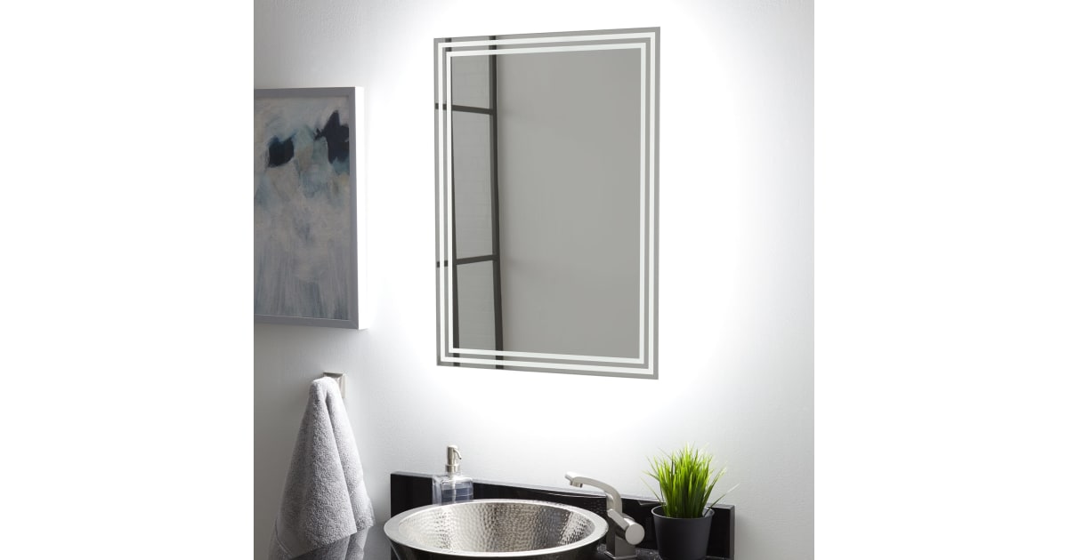 Signature Hardware 433801 Harrington 20" W x 27-1/2" H LED Lighted ...