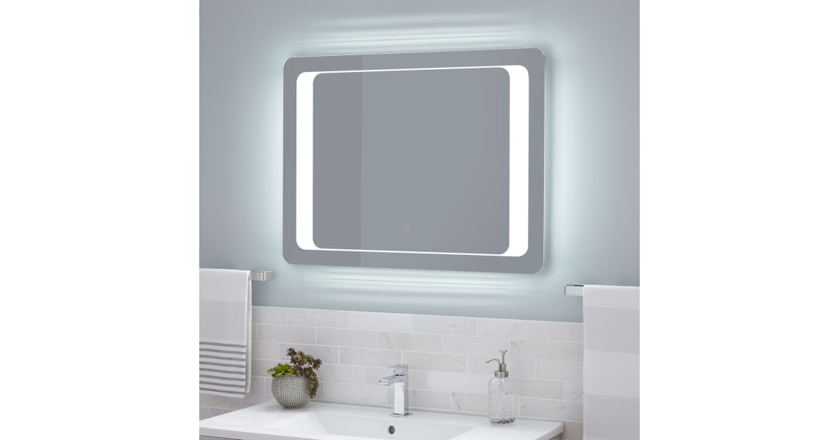 Signature Hardware 433824 Corte 32" W x 24" H LED Lighted Frameless ...