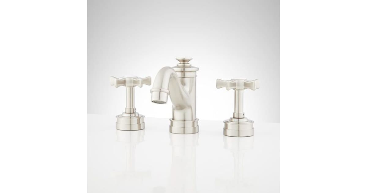 Signature Hardware 434631 Mellwood 1.2 GPM Widespread Bathroom Faucet ...