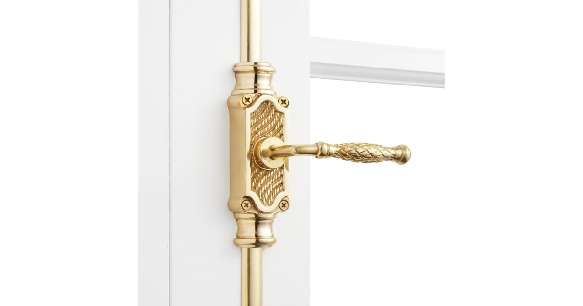 Signature Hardware 436169 Havering Solid Brass Cremone Bolt for 6 ...