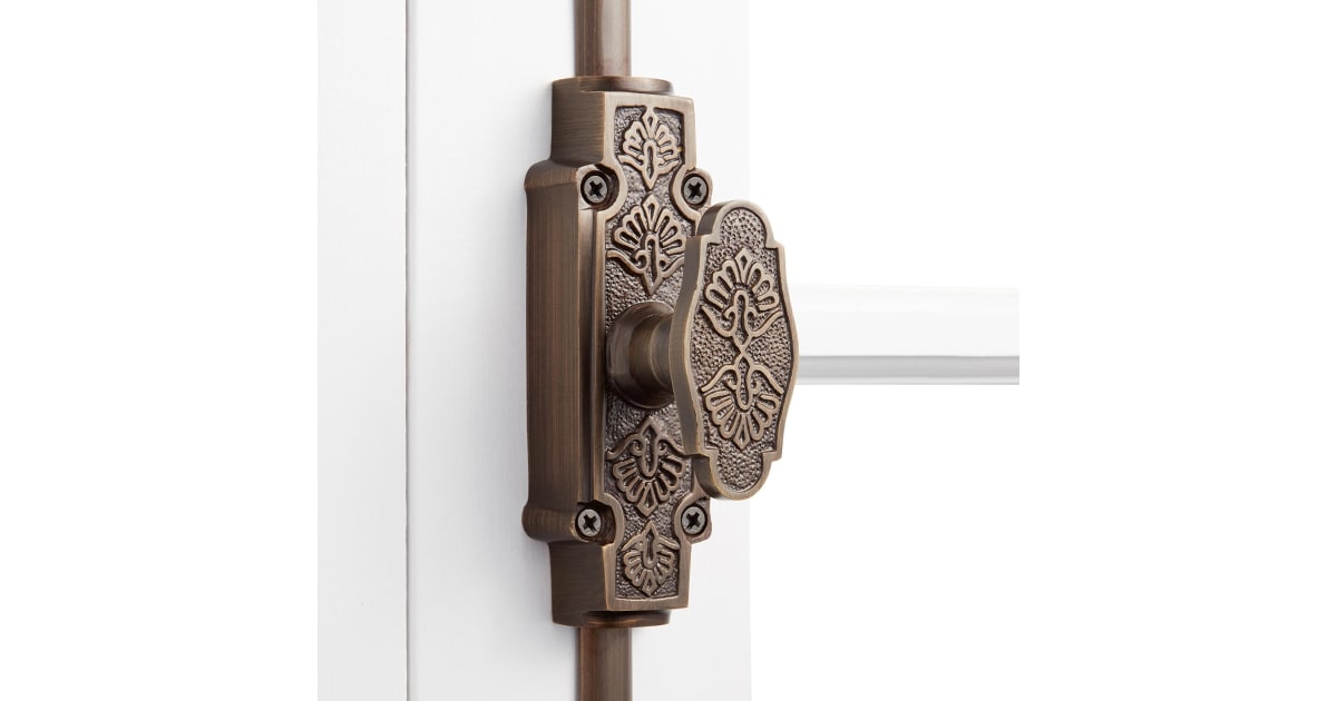 Signature Hardware 436242 Lampton Solid Brass Cremone Bolt for 9' Doors ...