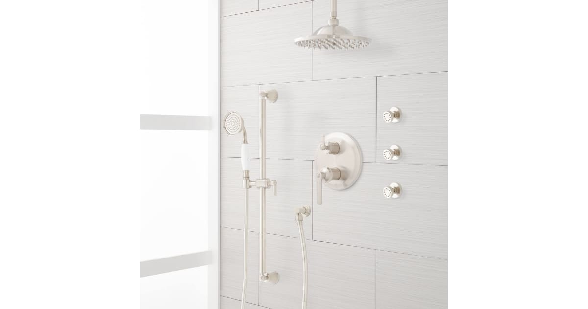 Signature Hardware 436874 Cooper Pressure Balanced Shower System with 8 ...