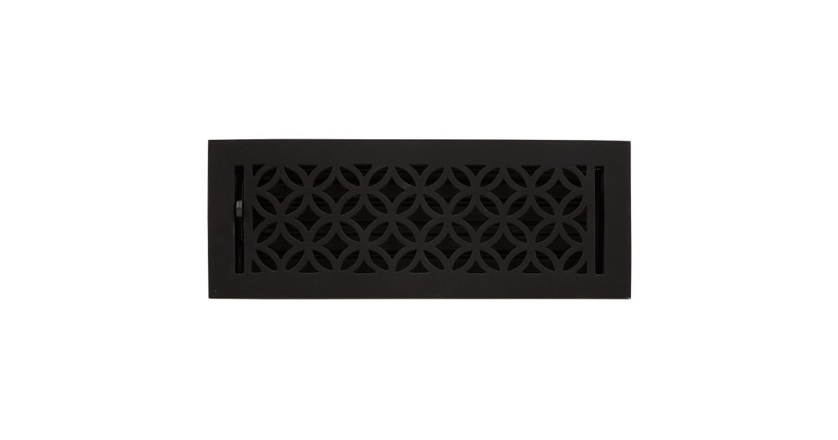 Signature Hardware 438269 Pasteur Iron Floor Register - 4" x 12 ...