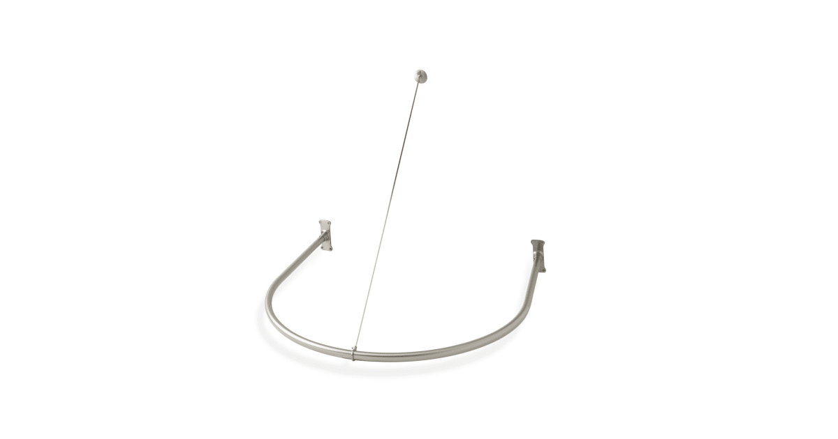 Signature Hardware 439724 Half-Oval Solid Brass Shower | Build.com