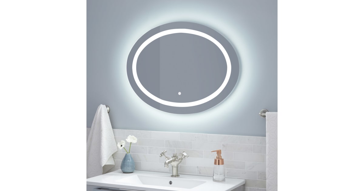 Signature Hardware 442991 Ritchie 32" W x 24" H Oval LED Lighted ...