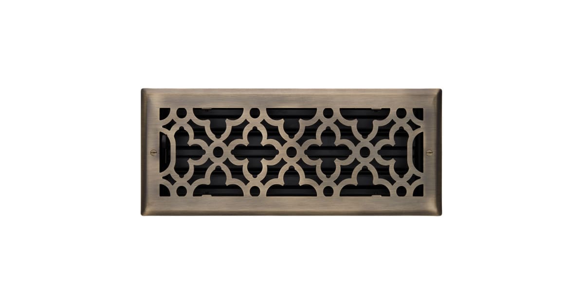 Signature Hardware 445768 Ballas Steel Wall Register - 4" x 12" | Build.com