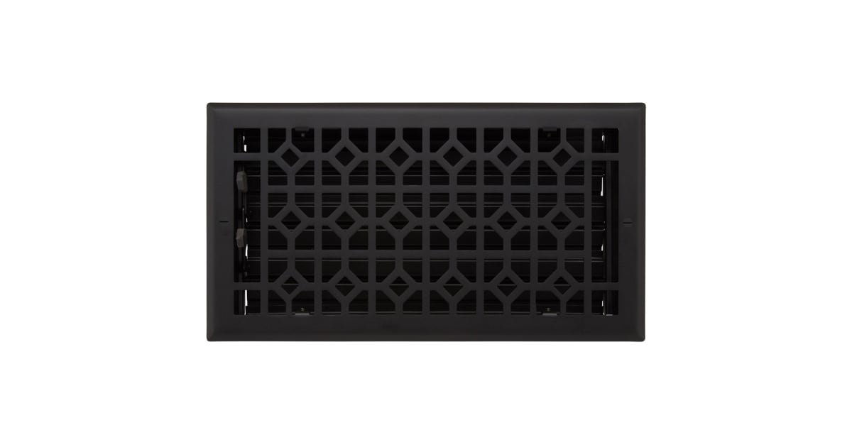 Signature Hardware 445800 Appert Steel Wall Register - 6" x 12 ...