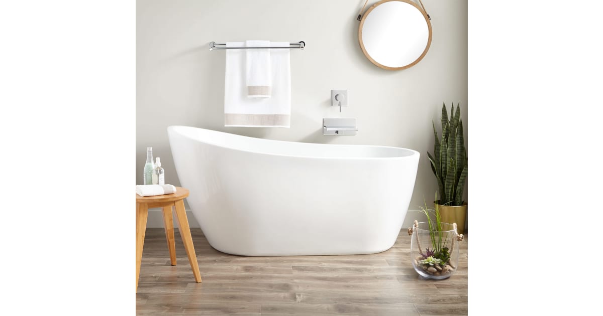 Signature Hardware 445937 Sheba 60" Acrylic Soaking Slipper ...