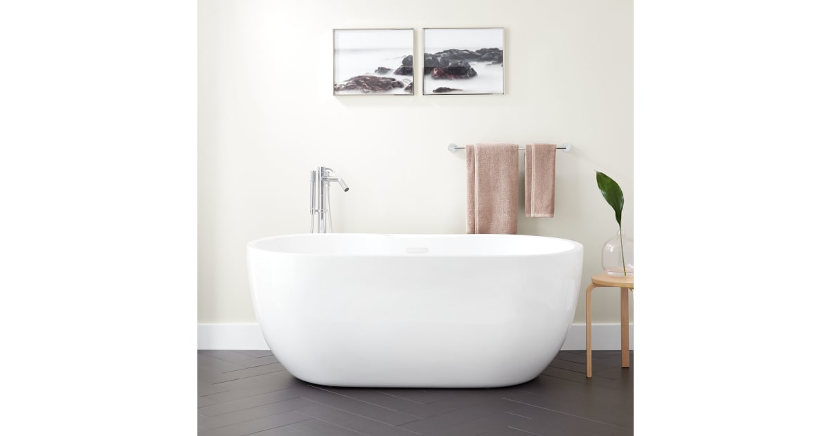 Signature Hardware 445992 Boyce 65" Acrylic Soaking Freestanding Tub ...