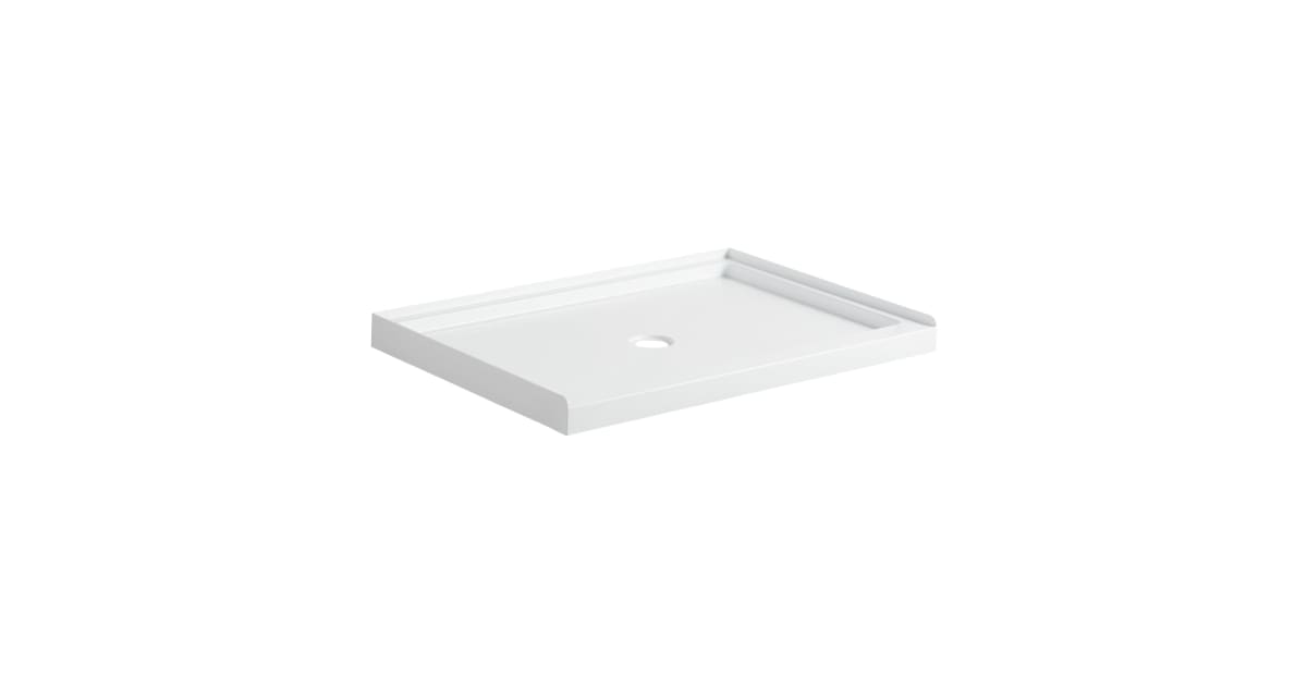 Signature Hardware SHSB4834WH 48" x 34" Rectangular Shower Base with ...
