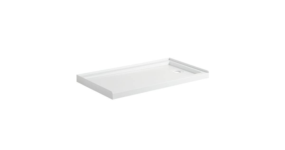 Signature Hardware SHSB6030RWH 60" x 30" Rectangular Shower Base with ...