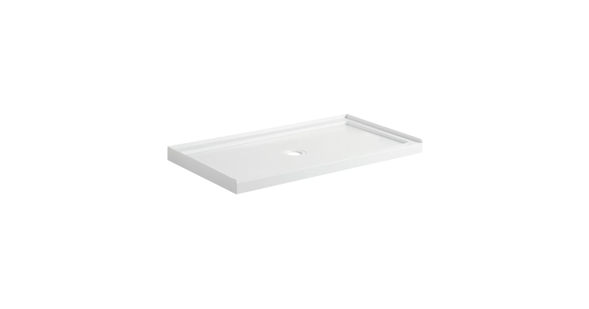 Signature Hardware SHSB6034WH 60" x 34" Rectangular Shower Base with ...
