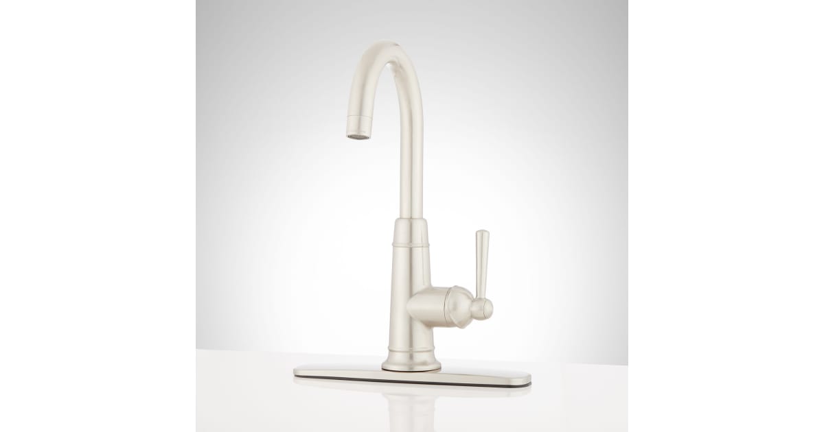 Signature Hardware 449001 Hartfield 1.8 GPM Single Hole Bar Faucet ...
