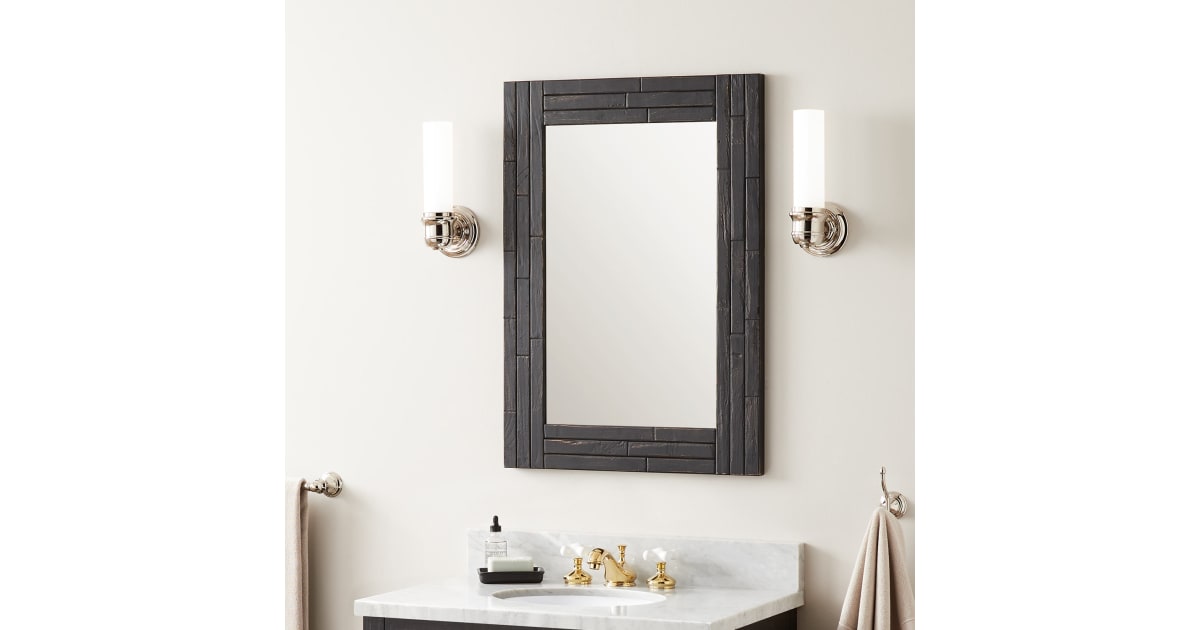 Signature Hardware 450527 Ansel 34" x 24" Framed Bathroom Mirror - Set ...