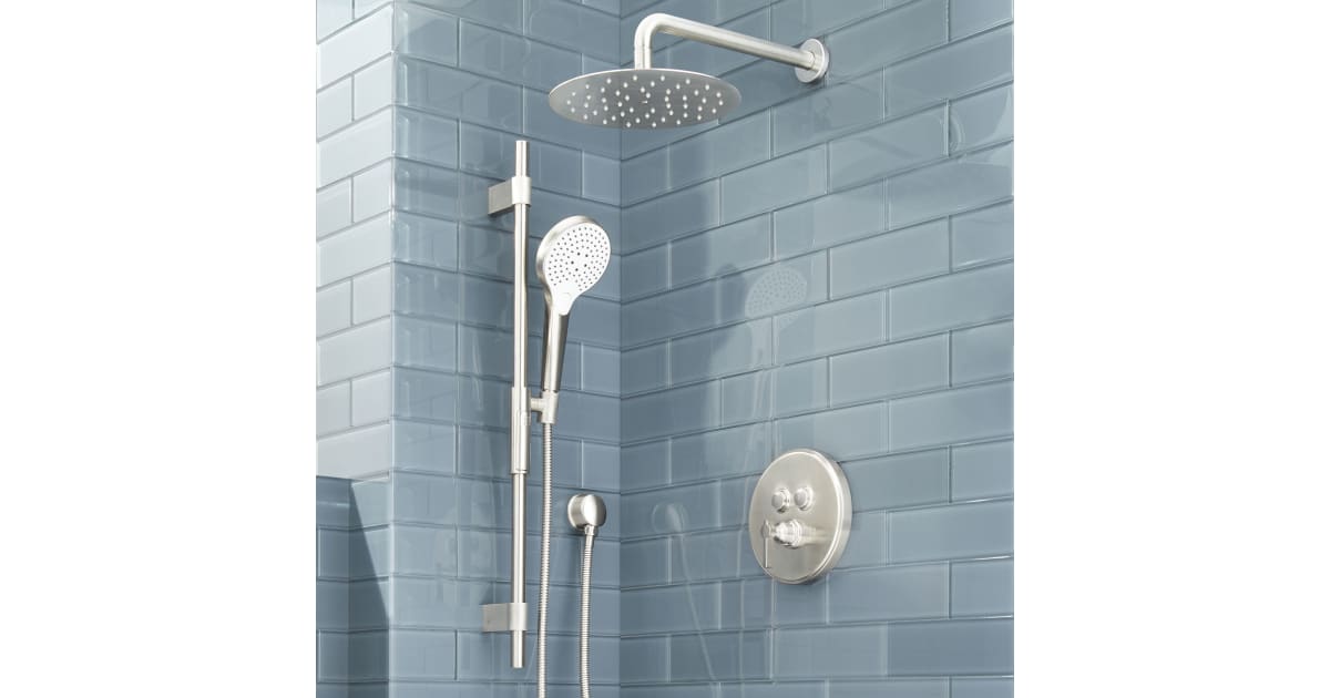 Signature Hardware 453674 Greyfield Simple Select Shower System with ...