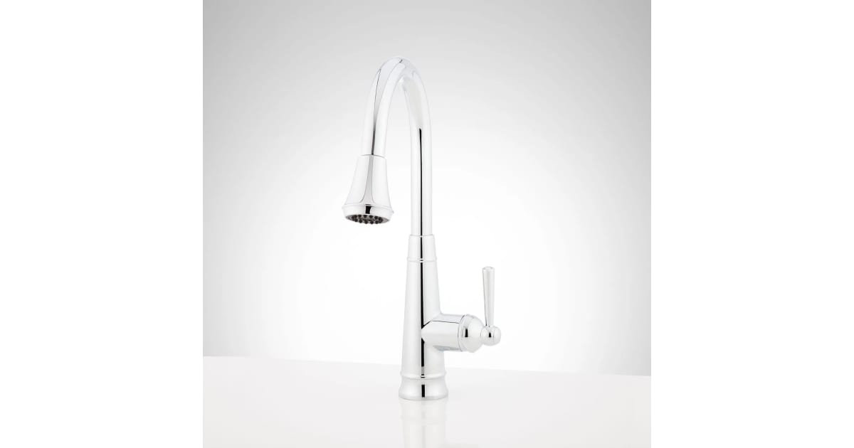 Signature Hardware 453879 Hartfield Single-Hole Pull-Down Kitchen ...