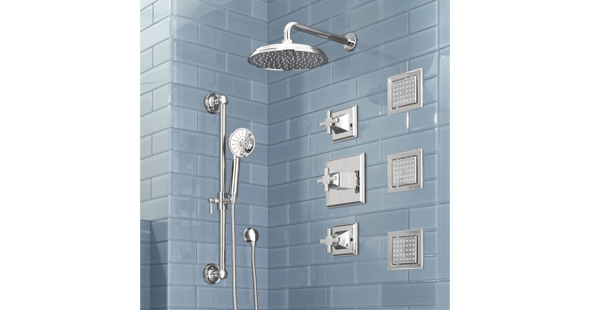 Signature Hardware 453978 Pinecrest Thermostatic Shower System with ...
