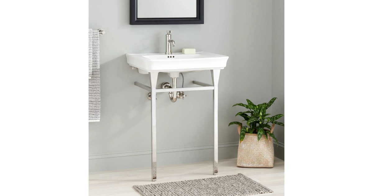 Signature Hardware 455432 26" Bayhaven Console Sink with Traditional ...