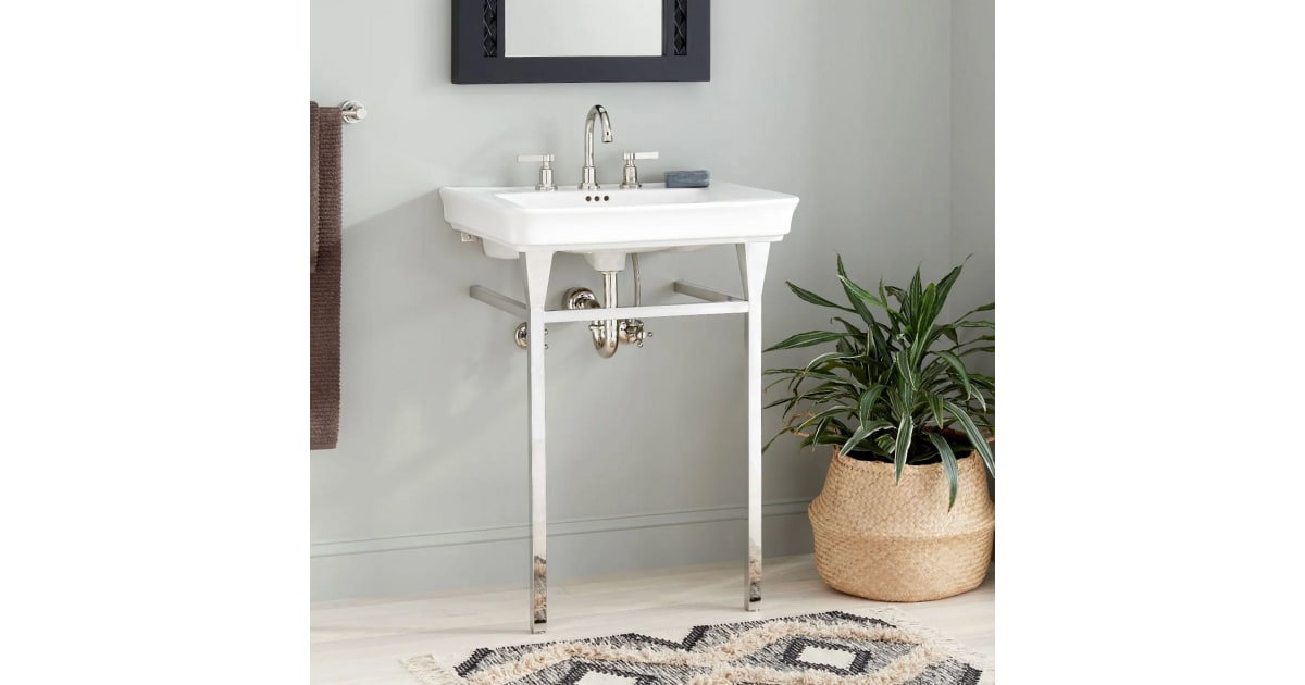 Signature Hardware 455433 26" Bayhaven Console Sink with Traditional ...