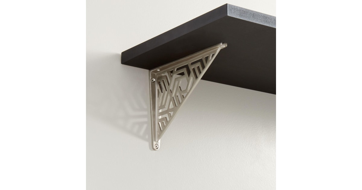 Signature Hardware 455706 Hendrox 7-3/8" Brass Shelf | Build.com