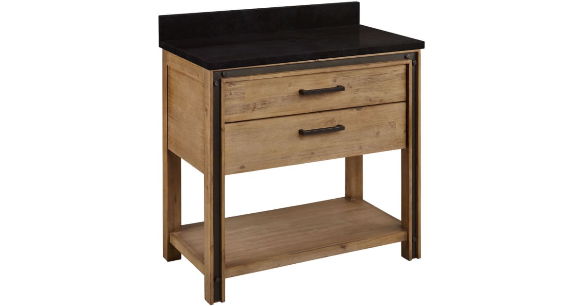 Signature Hardware 456900 Celebration 36" Single Vanity Set with Wood ...