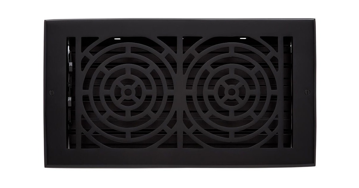 Signature Hardware 457115 Burrel Brass Wall Register - 6" x 10 ...