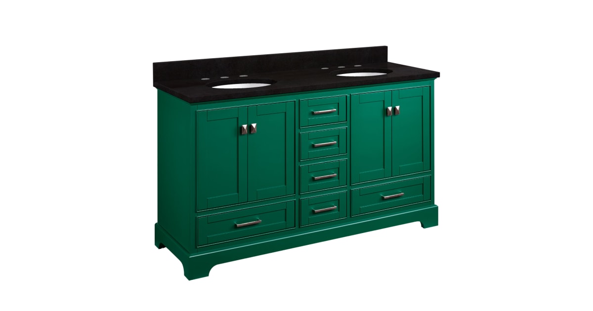 Signature Hardware 463280 Quen 60" Double Vanity Set with | Build.com