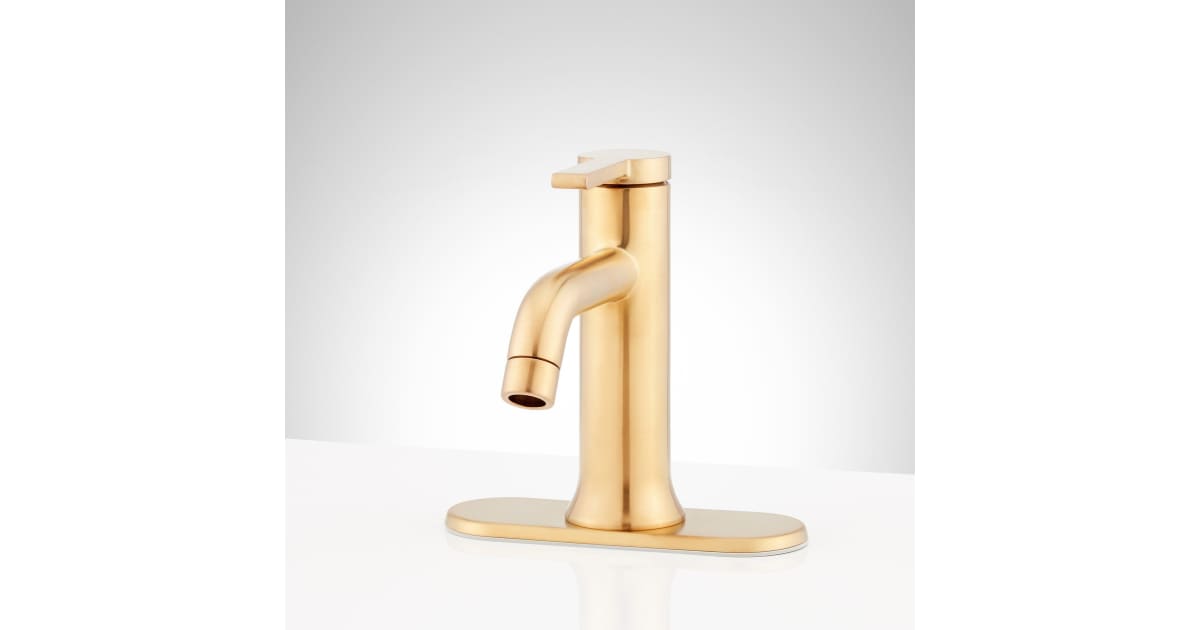 Signature Hardware SHK466422 Lentz 1.2 GPM Single Hole Bathroom Faucet ...