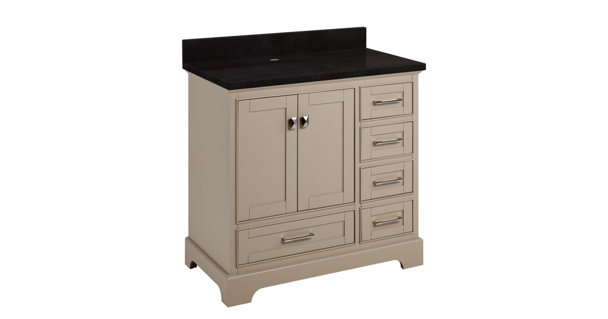 Signature Hardware 471668 Quen 36" Free Standing Single Vanity Set with ...