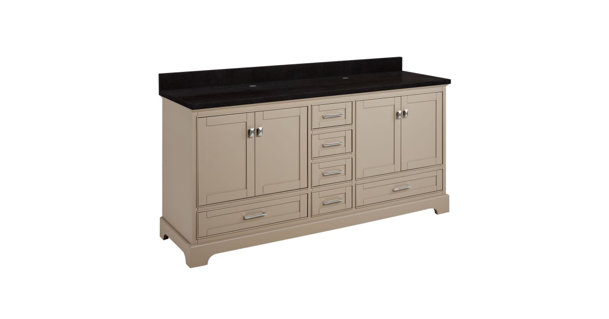 Signature Hardware 473073 Quen 72" Double Vanity Set with | Build.com