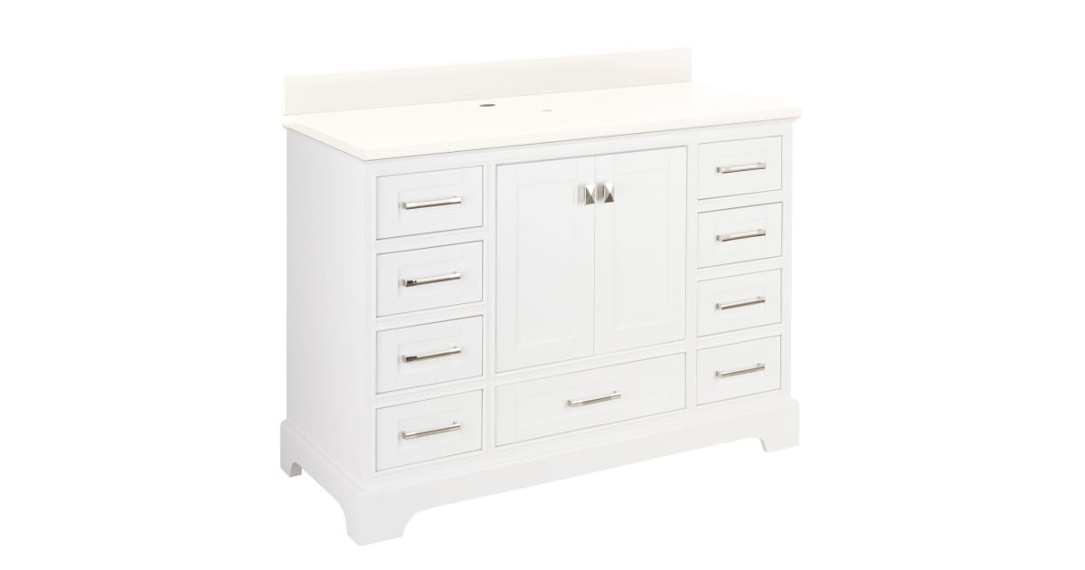Signature Hardware 473350 Quen 48" Single Vanity Set with | Build.com