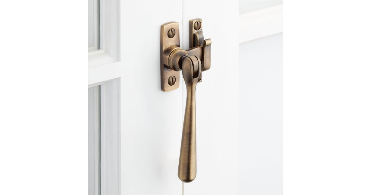 Signature Hardware 473680 Casement Window Latch - Brass | Ferguson Home