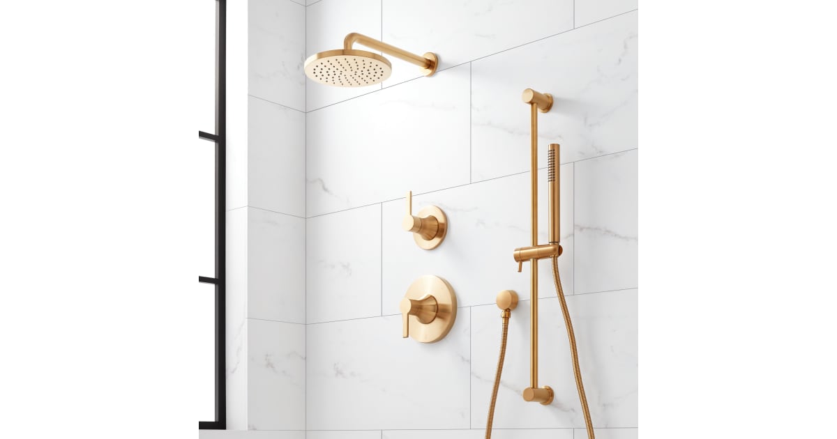 Signature Hardware 476255 Lentz Pressure Balanced Shower System with ...