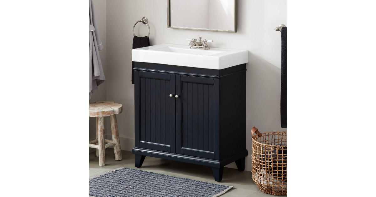 Signature Hardware 476291 Layne 30" Free Standing Single Vanity Set ...