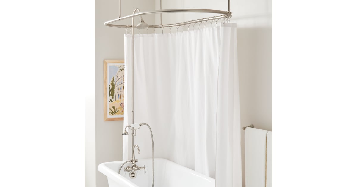 Signature Hardware 476397 Gooseneck Wall Mount Tub and Shower ...